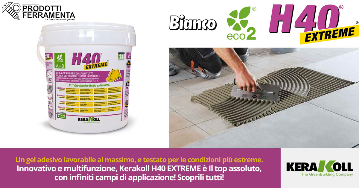 COLLA GEL ADESIVO BIANCO PER OGNI TIPO DI MATERIALE - H40 EXTREME ...